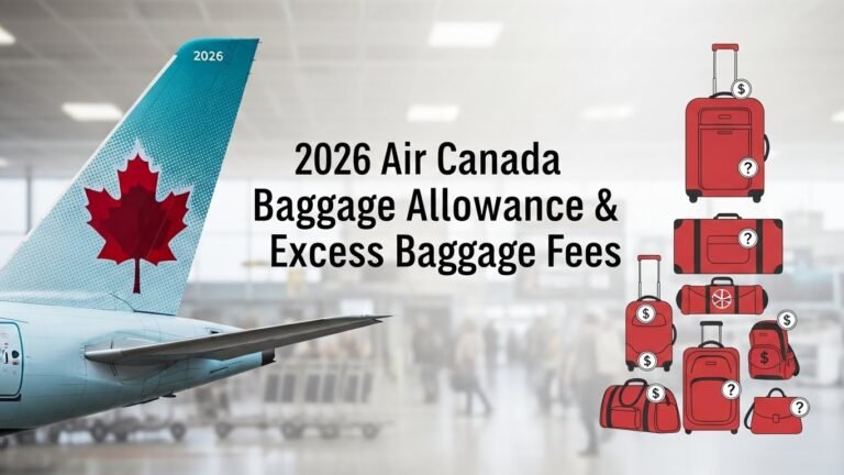 Air Canada Baggage Allowance & Excess Baggage Fees 2026 - Flight To Fly ...